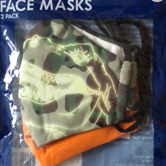 Accessories | Face Mask 2 Pack Dinosaur | Poshmark
